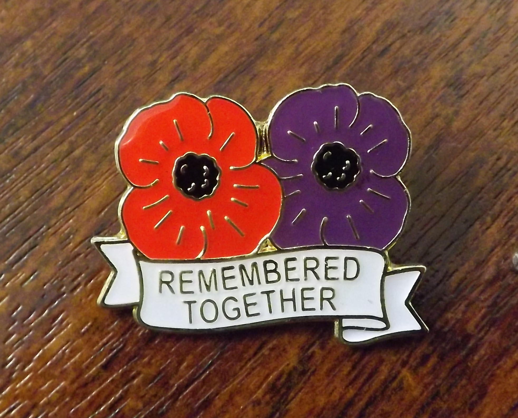 757 Poppy Badge 4 designs available Vale Wildlife Hospital